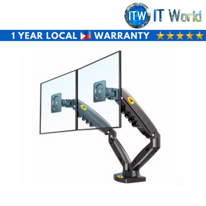 North Bayou NB F160 - Dual Monitor Desk Mount Stand Full Motion Swivel ...