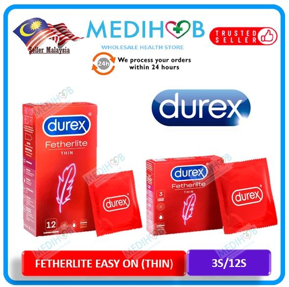 Durex Fetherlite Easy-On 3s/12s | Lazada