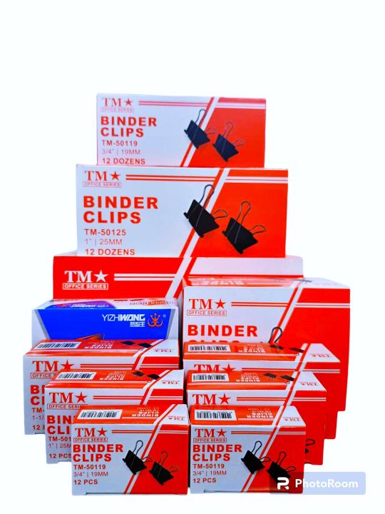 BINDER CLIPS small box. 19/25/32/41/51 mm. TM Brand | Lazada PH