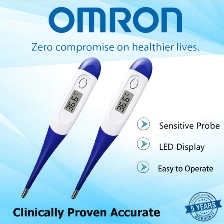 Omron Digital Pencil Thermometer with Flexible Tip for Babies and ...