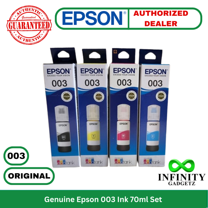 Genuine Epson 003 Ink (Set) | Lazada PH