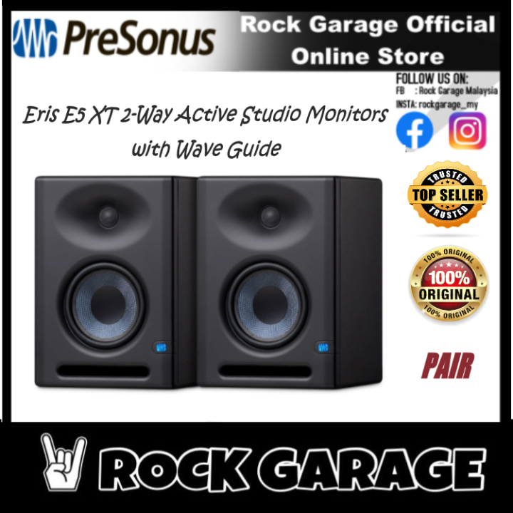 PreSonus Eris E5 XT 2-Way Active Studio Monitors with Wave Guide, Pair ...