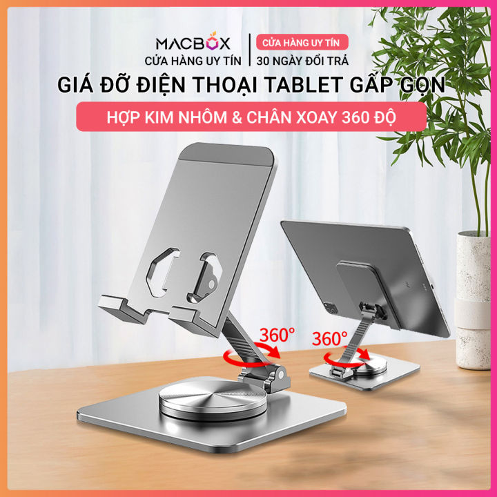 Giá đỡ điện thoại iPhone, máy tính bảng iPad chân xoay 360 độ tiện lợi ...