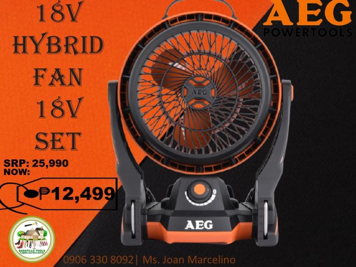 AEG 18V Hybrid Fan 18V Set | Lazada PH