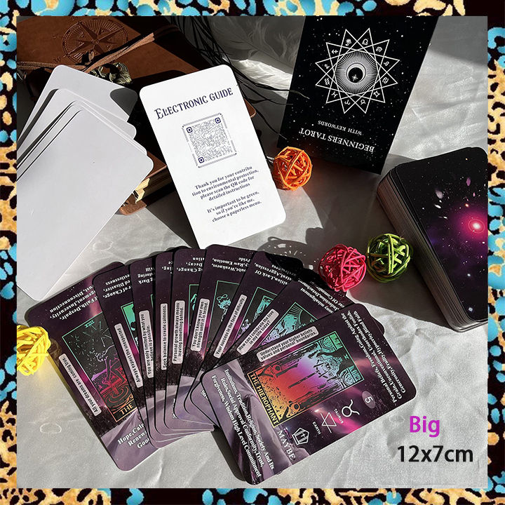 Beginners Tarot Cards | Meaning on the Card | Standard Big Size 12x7cm ...