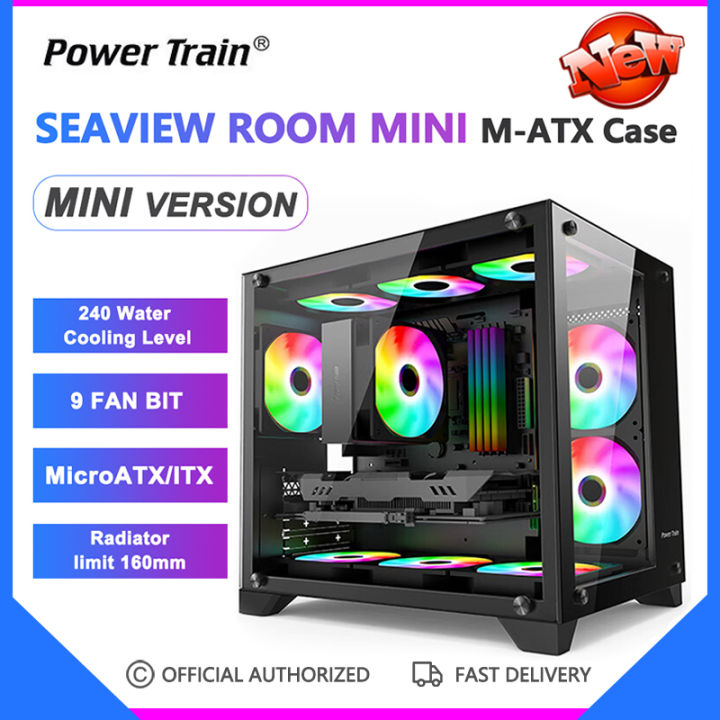 Hộp Hỗ Trợ M-ATX ITX MINI Phòng Tàu Điện Seaview 240 Làm Mát Bằng Nước ...