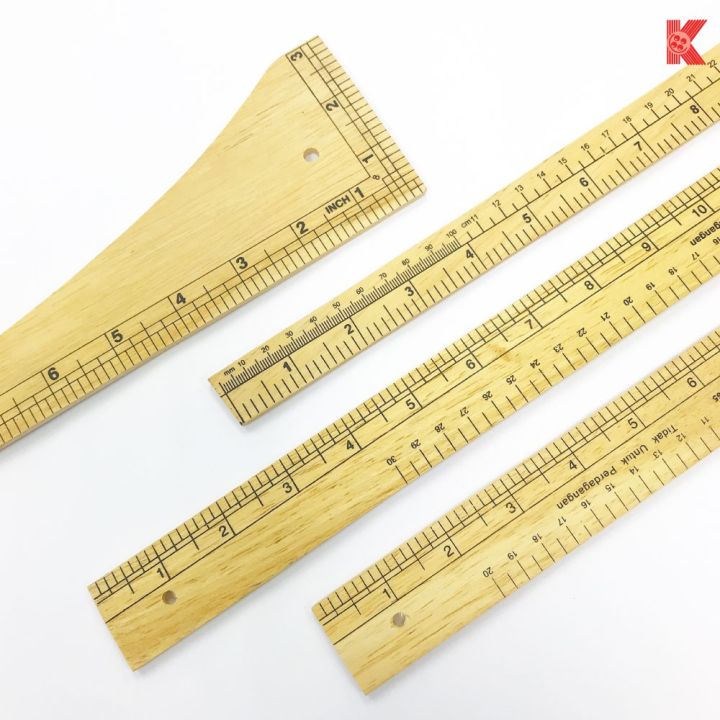Designers tailoring wooden rulers measuring cloth ruler/ Pembaris Kayu Tukang Jahit | Lazada