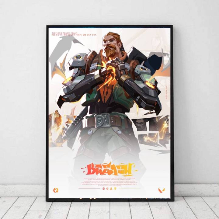 valorant hero characters wall poster | Lazada PH