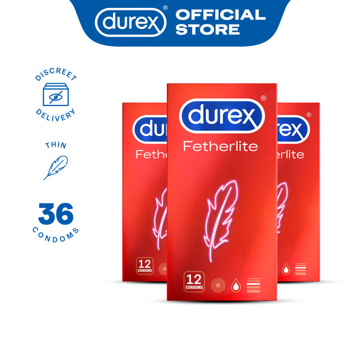 Durex Fetherlite Condoms Protection Pack of 12s (x3) | Lazada PH