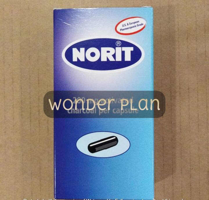 Wonder Plan Norit Capsule 200mg Activated Charcoal 30s 006044 | Lazada