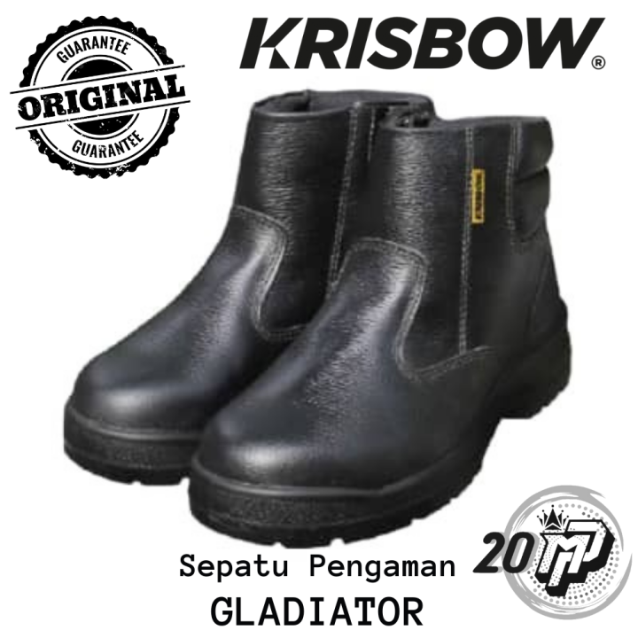 Sepatu Safety Sepatu Pengaman Gladiator 6 Inch Krisbow | Lazada Indonesia