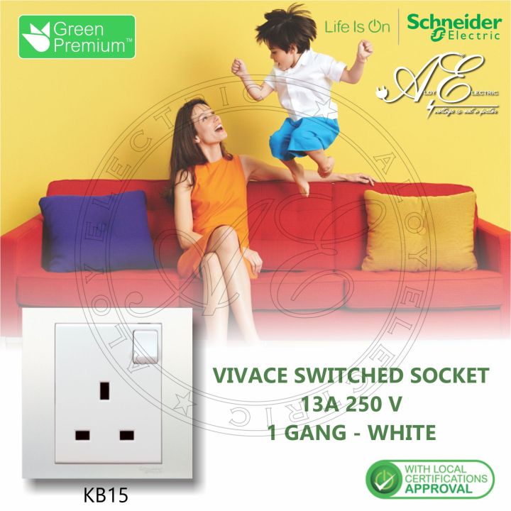 SCHNEIDER VIVACE SWITCHED SOCKET 13A X 1 PC | Lazada