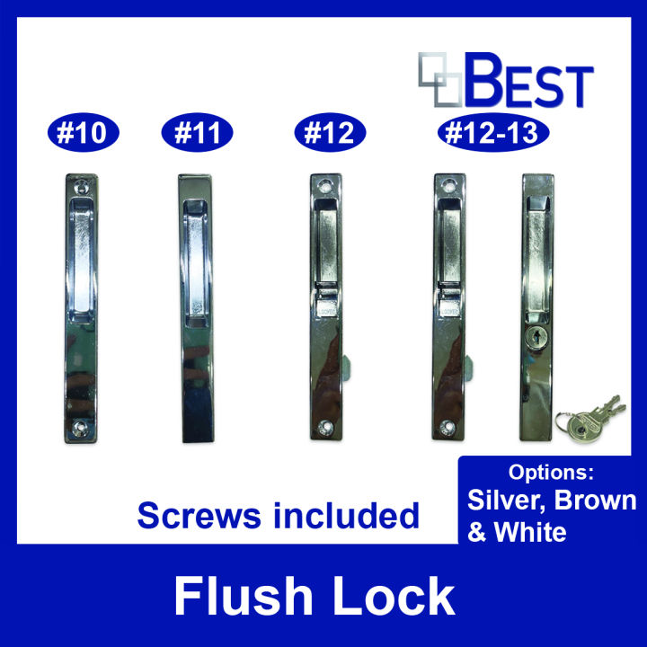 Matex Flush Lock # 10, #11, #12 & 12-13 Sliding Door and Window | Lazada PH