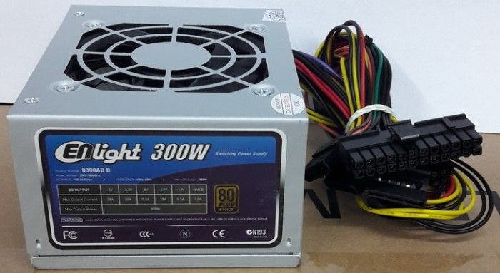 PSU ENLIGHT 300W SFX Mini ITX (80+ bronze, GARANSI 3 TAHUN) Lose Pack ...
