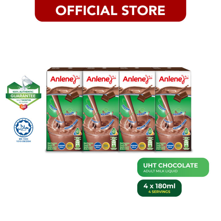 ANLENE High Calcium UHT Milk Chocolate (4 x 180ml) | Lazada
