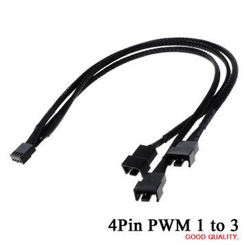 สายแปลง 4pin to 3 ways Y Splitter Cable Fan 4pin to 3 x 4 Pin / 3pin Extension | Lazada.co.th