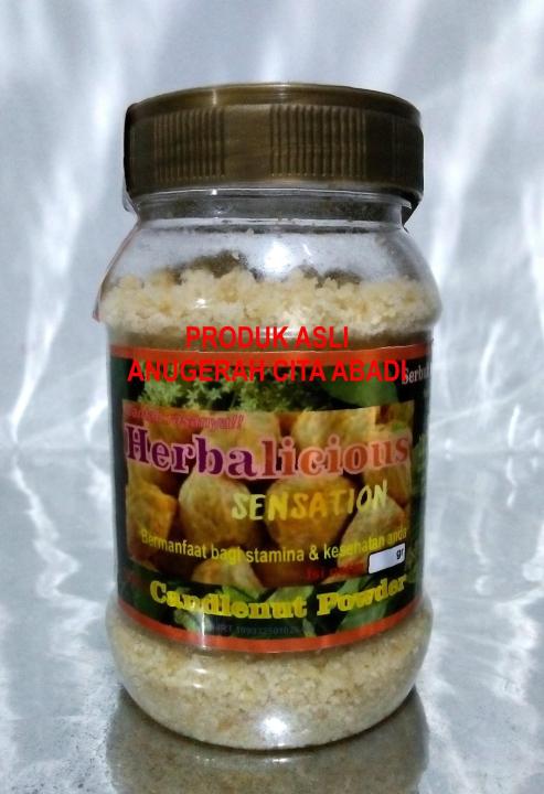 Kemiri Bubuk Herbalicious Sensation Pure Candlenut Powder 250gr Toples ...