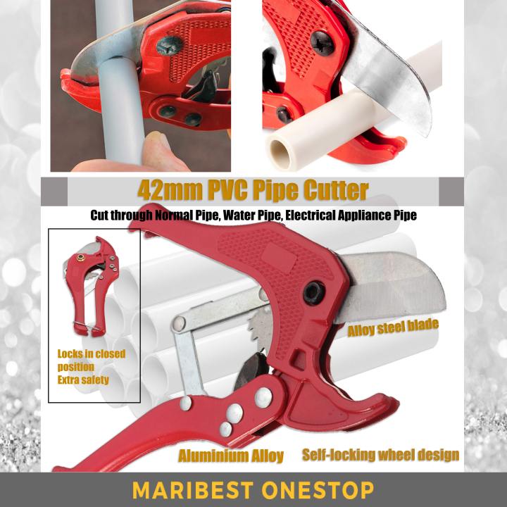 42MM Heavy Duty Automatic Vinyl PVC Pipe Cutter Snips Cutting Quality ...