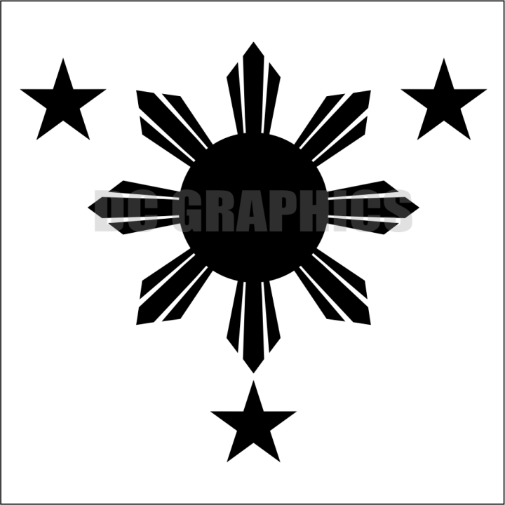 3 STARS AND A SUN STICKER WATERPROOF VINYL CUTOUT | Lazada PH