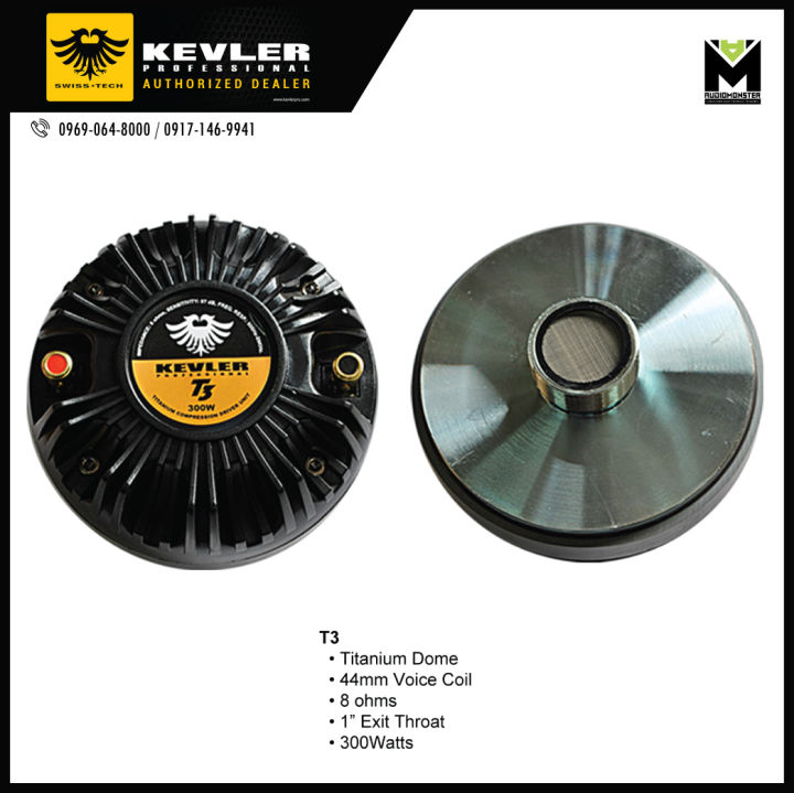 Kevler T3 300W RMS 8ohms Titanium Compression Driver Unit for Tweeter ...
