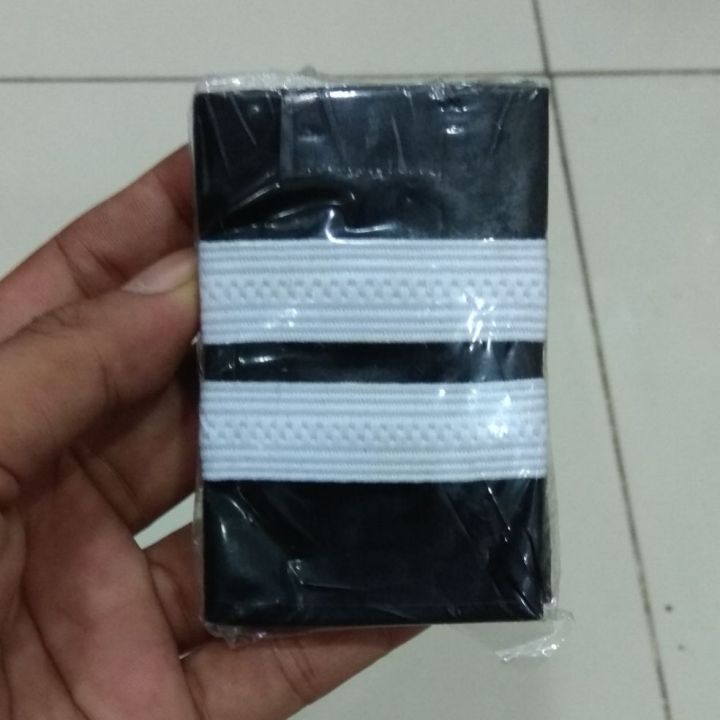 Pangkat Pilot/Pangkat Penerbangan Putih Bar 2/Pilot Cosplay | Lazada ...