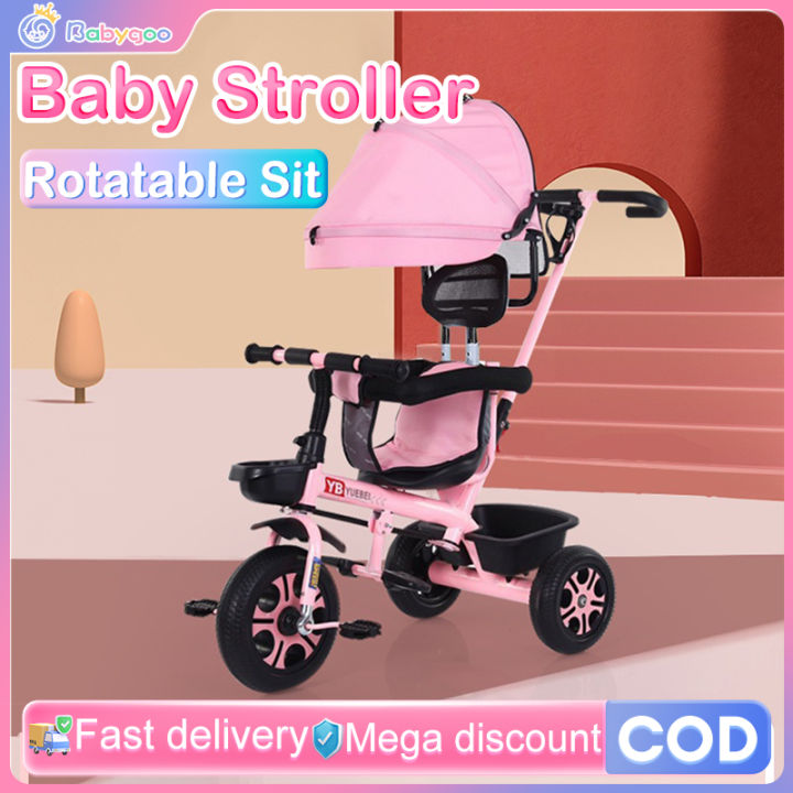 Trolley Bike 3 Wheels Bike for Kids Bike for Baby Stroller Bike for baby | Lazada PH