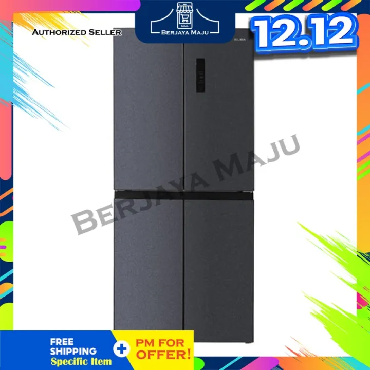 Elba 540L French Door Dual Inverter Refrigerator EMR-R5598IN(GR) (Matt ...