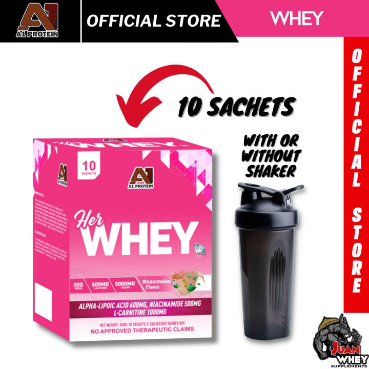 A1 PROTEIN HER WHEY 10 SEVINGS - WITH COLLAGEN & NAICINAMIDE | Lazada PH