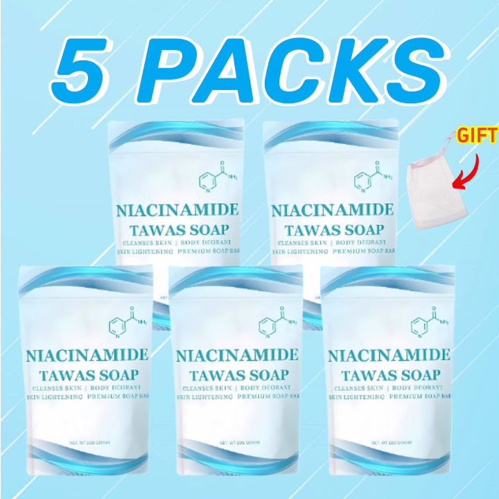BUY 3 TAKE 2 Niacinamide Tawas Soap 100g Effective Underarm Whitening ...
