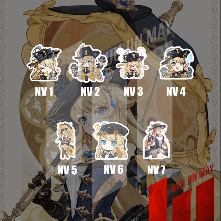 Sticker Anime - Genshin Impact - Navia | Lazada Indonesia
