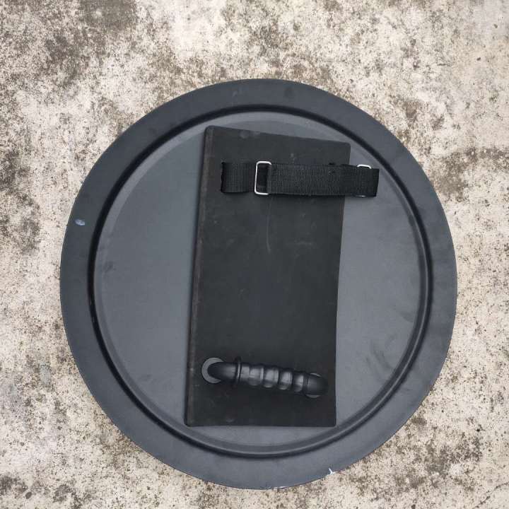 Security aluminum alloy round riot shield tactical metal explosion ...