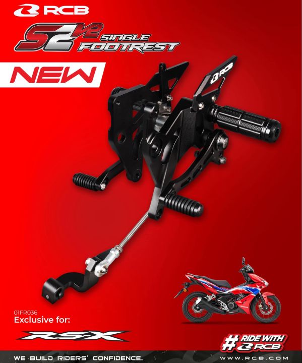 NEW! RCB Footrest Single Set S2-V2 Series for Honda RSX and Honda ...