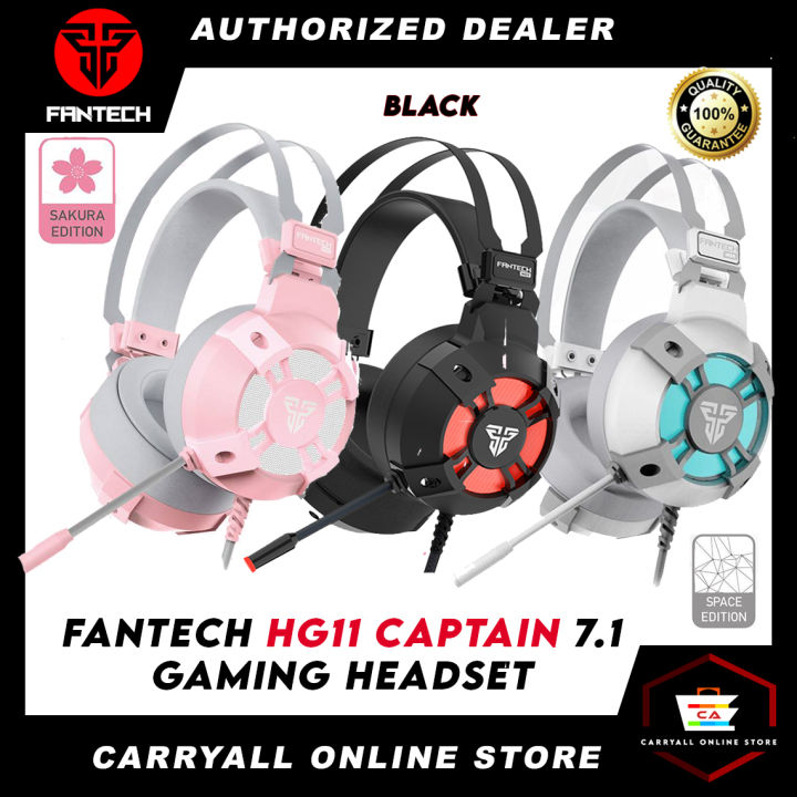 FANTECH HG11 Captain True SAKURA PINK 7.1 Surround Sound Gaming Headset ...