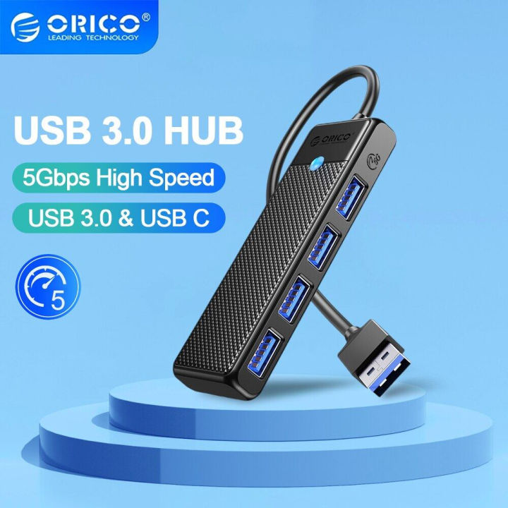 SG STOCK ORICO PAPW4A USB HUB 3.0 High-Speed 4 PORT | Lazada Singapore