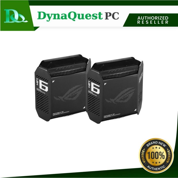 Asus ROG Rapture GT6 Black AX10000 2-pack Triband Mesh Router | Lazada PH