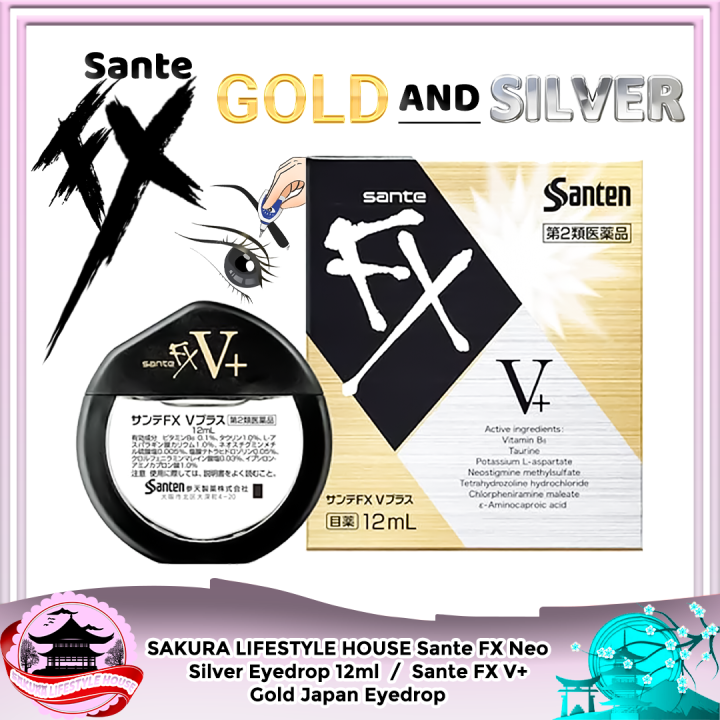 Beauluck Japan Sante FX Neo Silver Eyedrop 12ml / Sante FX V+ Gold Japan Eyedrop | Lazada PH