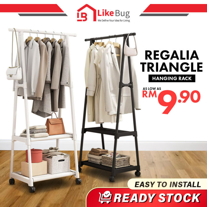 ⚡️LIKE BUG⚡️REGALIA Triangle Clothes Hanger Open Clothes and Storage ...
