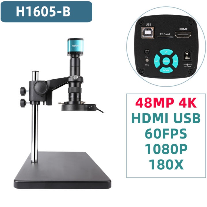 Digital Microscope For Electronics HDMI 4K USB 180X C-Mount Portable ...