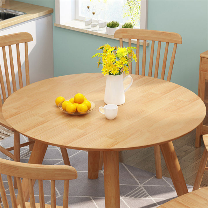KRUZO SONATA Natural Wood Oak Finish Dining Round Table or Chairs or ...