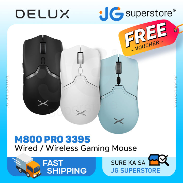 [CLEARANCE] Delux M800 PRO 2.4Ghz Wireless / Wired USB Optical Gaming Mouse with Bluetooth ...