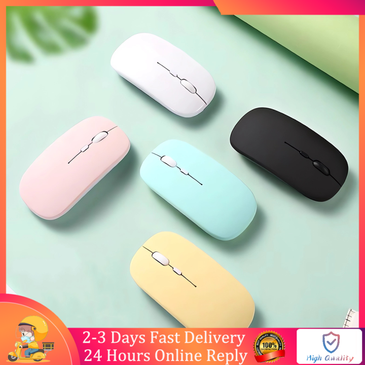 Wireless Bluetooth Rechargeable Mouse for Laptop Ipad Macbook Cute ...
