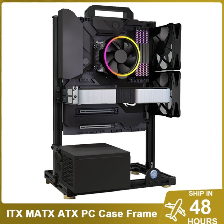 DIY Gamers Cabinet MOD ITX MATX PC Case Open Frame Aluminum Creative ...