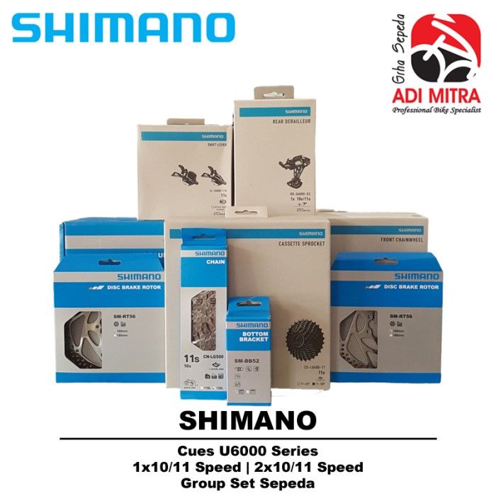 Shimano Cues U6000 1x10/11 Speed | 2x10/11 Speed Groupset Sepeda | Lazada Indonesia
