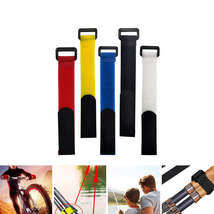 Fishing Rod 10 Rods 10 Reusable Fishing Rod Bands – Adjustable Straps ...