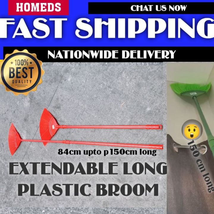 extendable long plastic broom upto 150cm for ceiling | Lazada PH