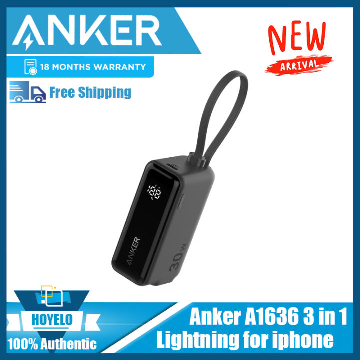 Anker 511 30W Charger 3-in-1 Powerbank And Dual USB Wall Charger ...