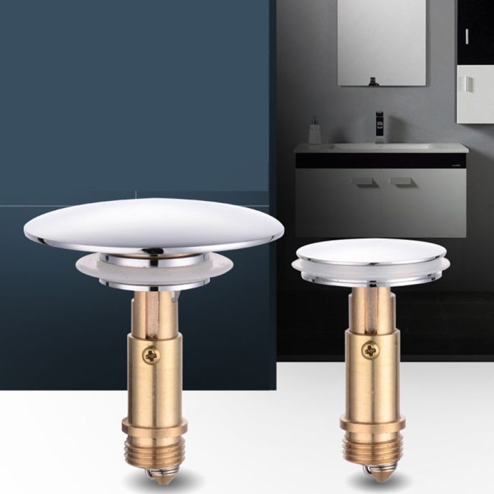 YRNGW 2 Sizes Pop Up Type for Bathroom Sink Shroom Sink Drain Faucet ...