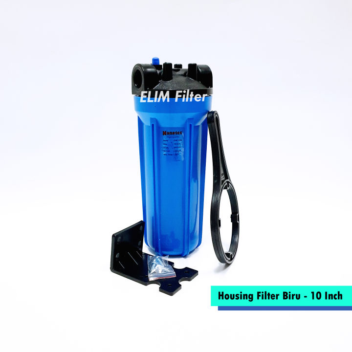 Housing Filter Air Nanotec 10 inch - BIRU - Single Oring | Lazada Indonesia