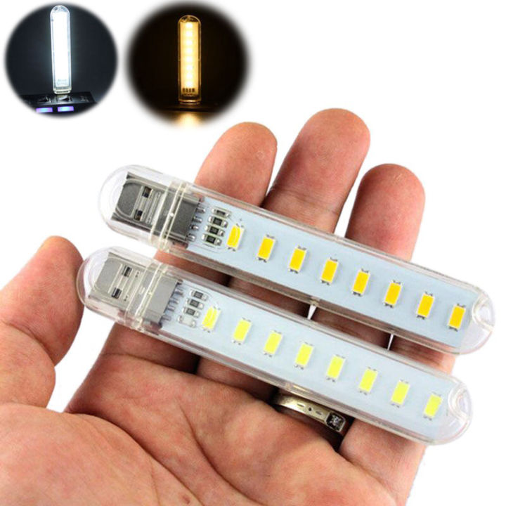 มินิ8 LED 5V โคมไฟมินิ USB โคมไฟอ่านหนังสือ คอมพิวเตอร์ ไฟกลางคืน | Lazada.co.th