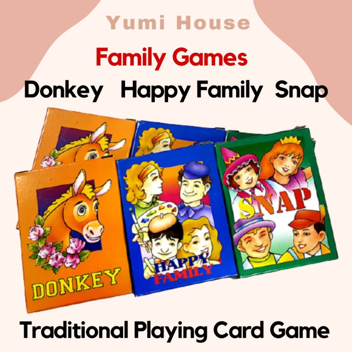 【Malaysia Ready Stock】Playing Card Game (Donkey/Happy Family/Snap ...